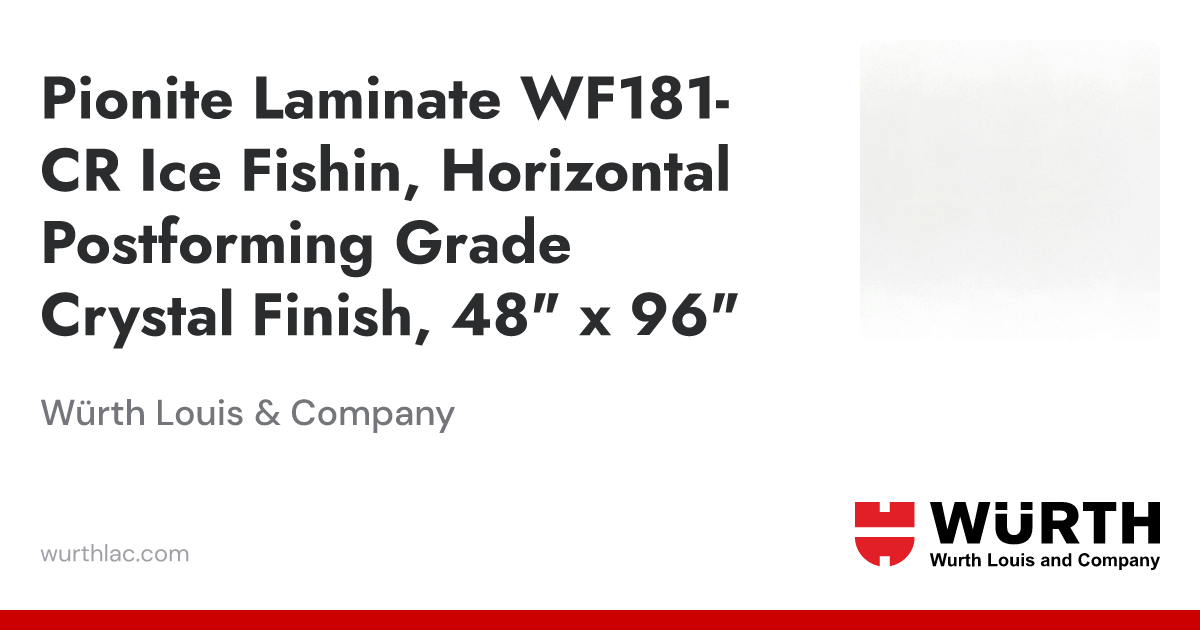 Pionite Laminate WF181-CR Ice Fishin, Horizontal Postforming Grade ...