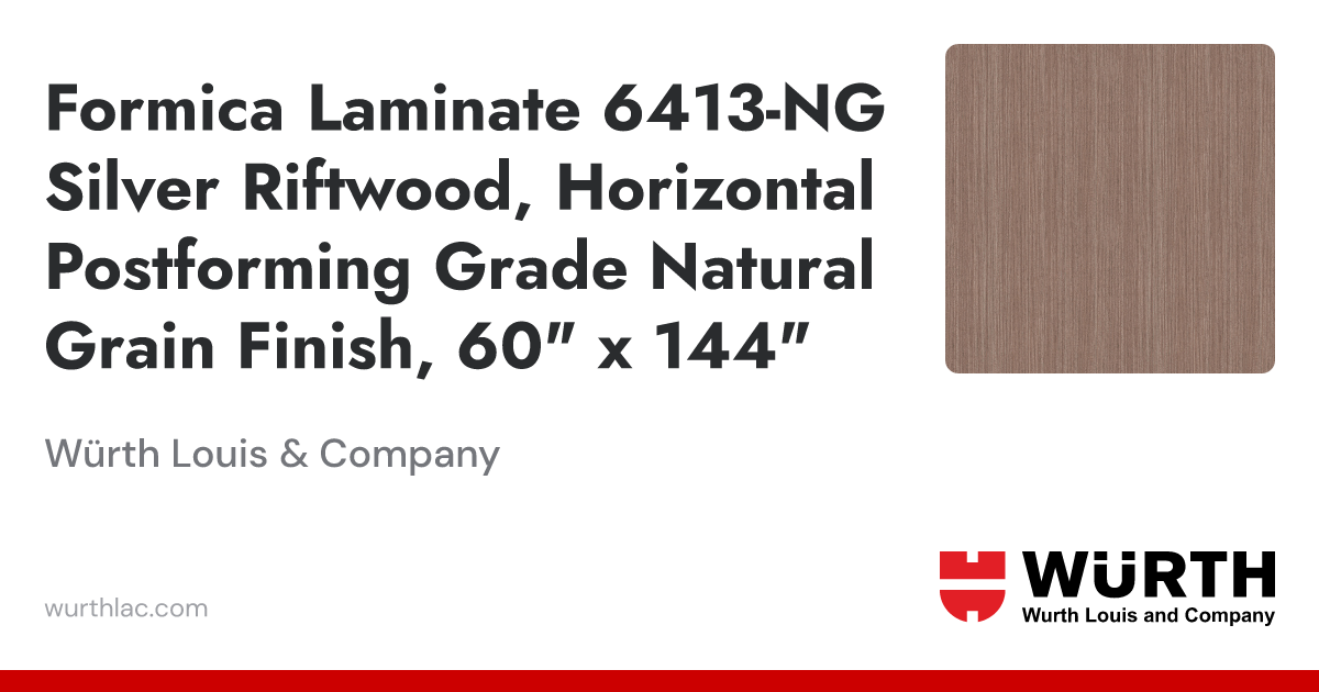 Formica Laminate 6413-NG Silver Riftwood, Horizontal Postforming Grade ...