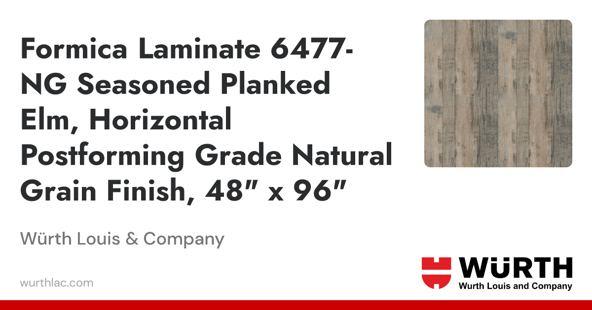 Formica Laminate 6477-NG Seasoned Planked Elm, Horizontal Postforming ...