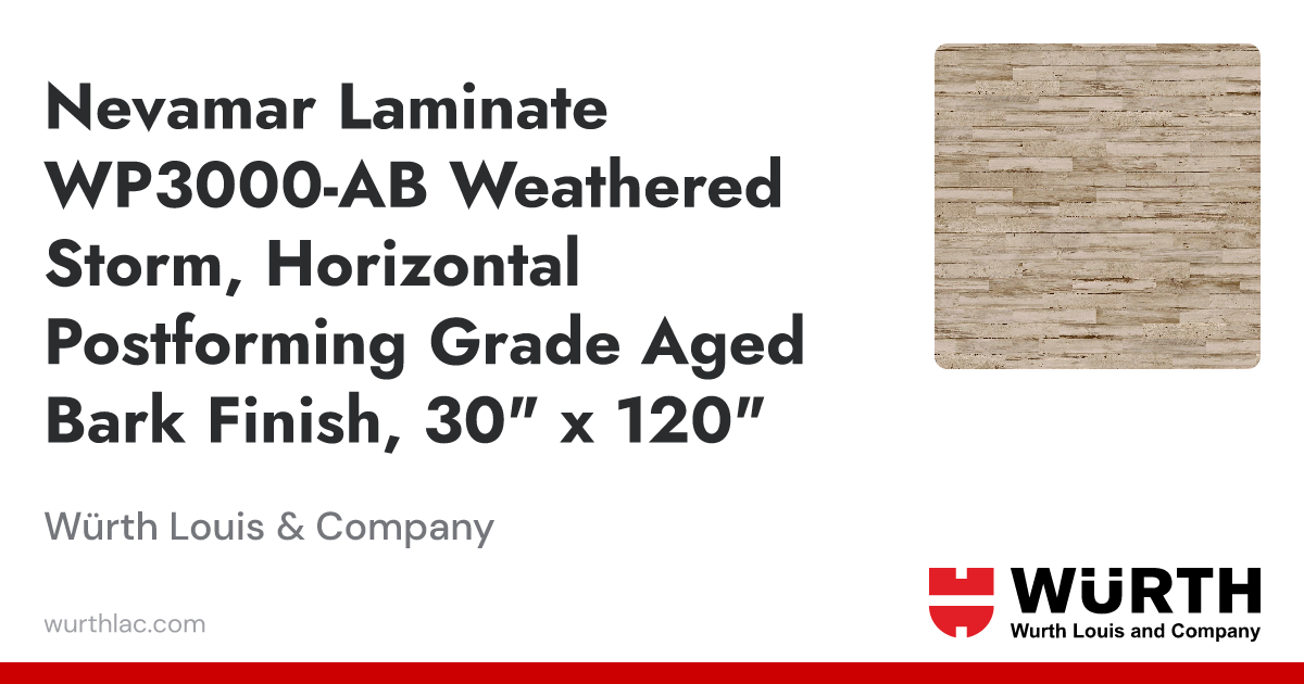 Nevamar Laminate WP3000-AB Weathered Storm, Horizontal Postforming ...