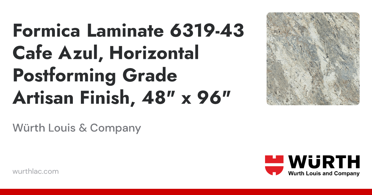 Formica Laminate 6319-43 Cafe Azul, Horizontal Postforming Grade ...