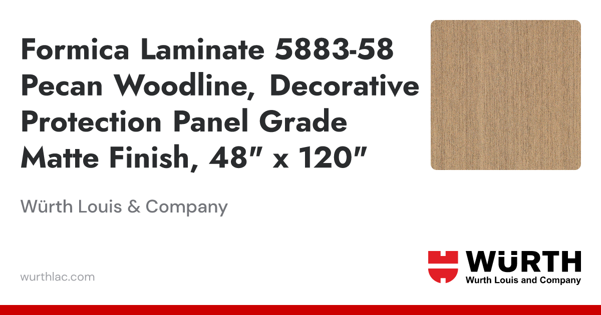 Formica Laminate 5883-58 Pecan Woodline, Decorative Protection Panel ...