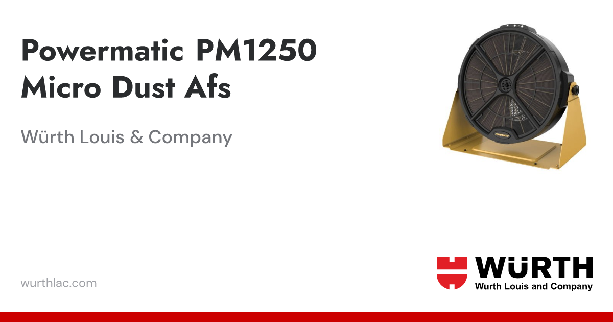 Powermatic PM1250 Micro Dust Afs | Würth Louis & Company
