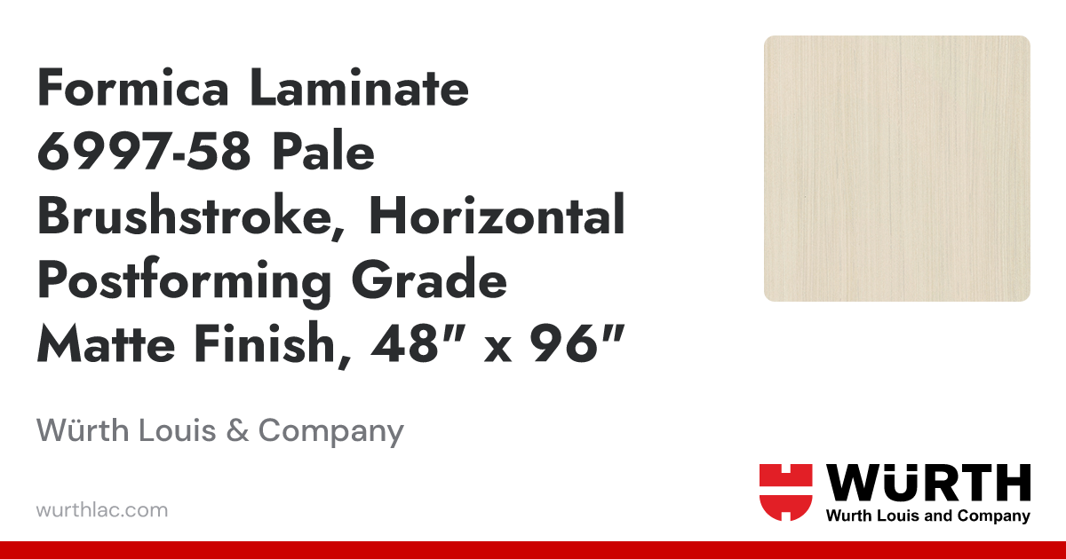 Formica Laminate 6997-58 Pale Brushstroke, Horizontal Postforming Grade ...