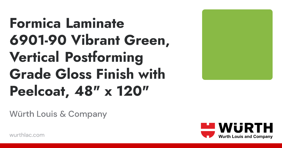 Formica Laminate 6901-90 Vibrant Green, Vertical Postforming Grade ...