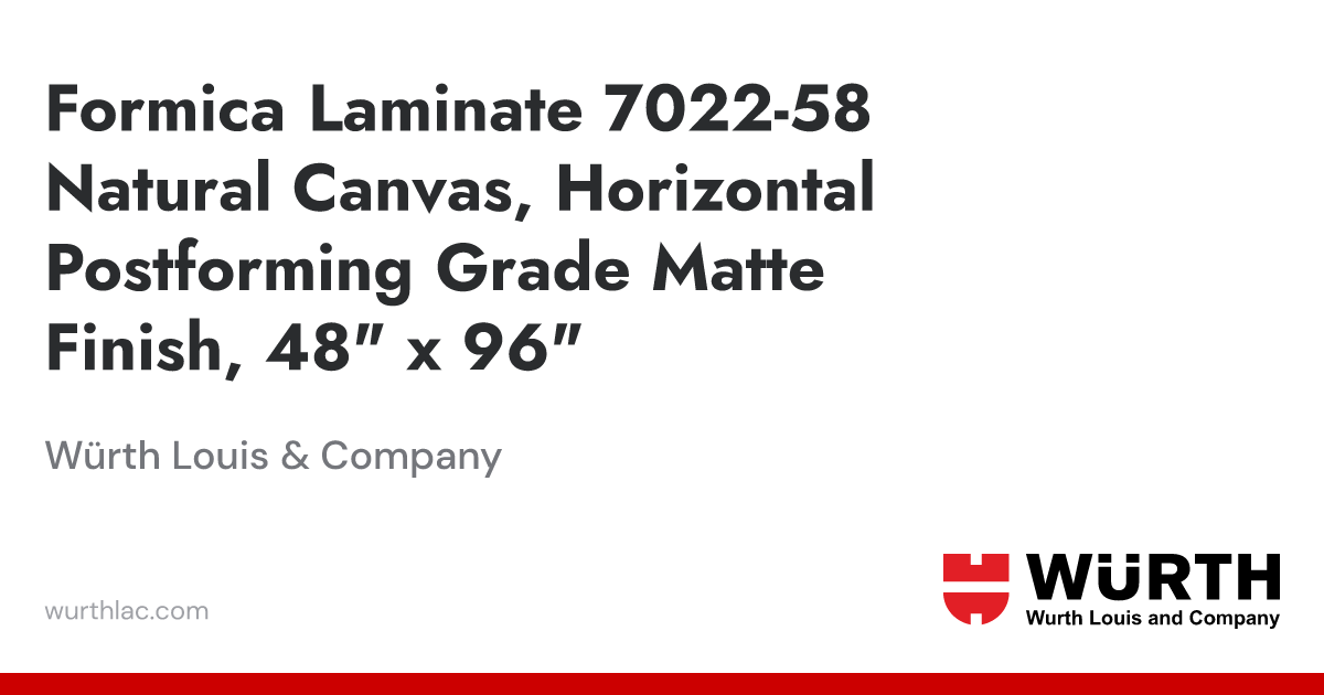 Formica Laminate 7022-58 Natural Canvas, Horizontal Postforming Grade ...