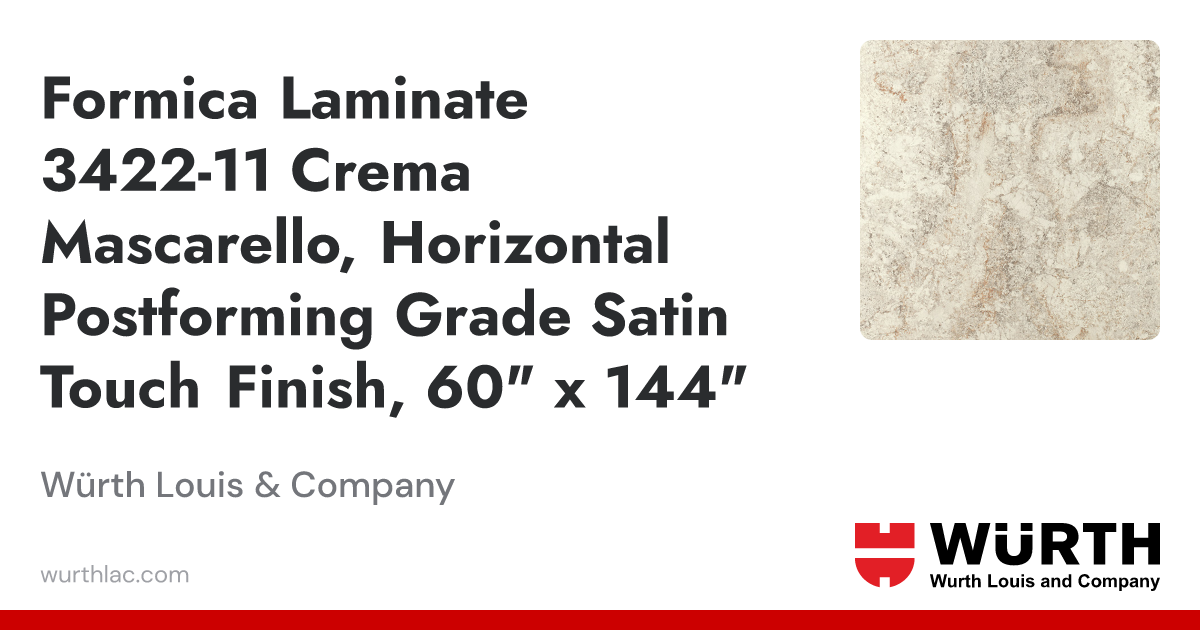 Formica Laminate 3422-11 Crema Mascarello, Horizontal Postforming Grade ...