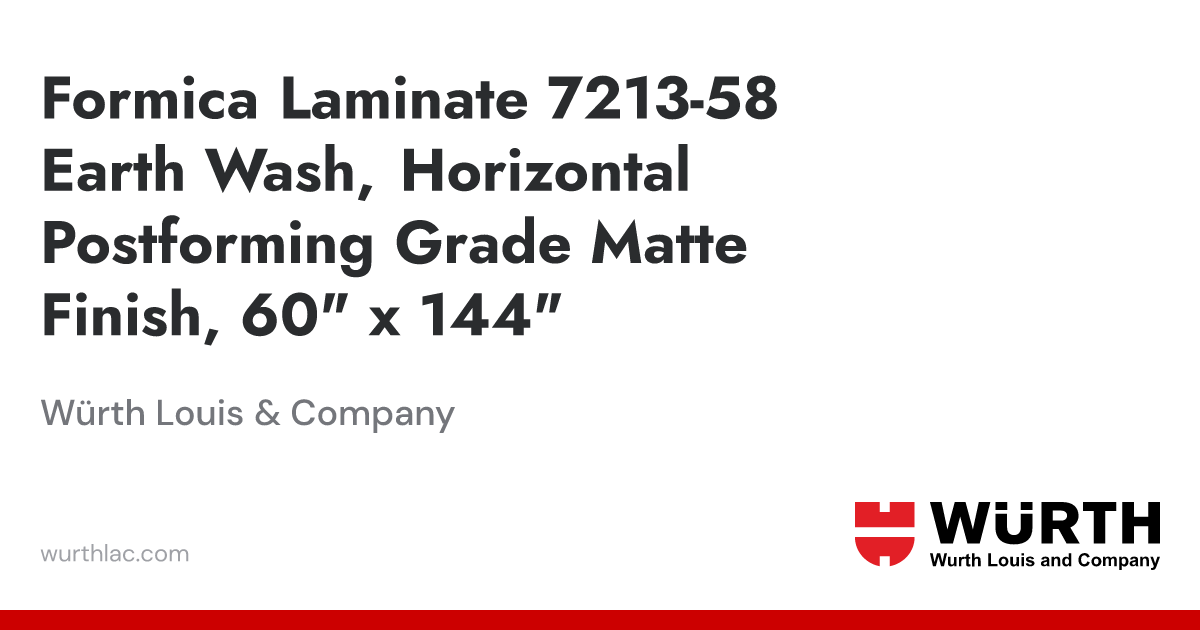 Formica Laminate 7213-58 Earth Wash, Horizontal Postforming Grade Matte ...
