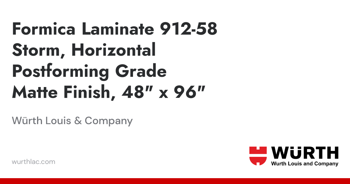Formica Laminate 912-58 Storm, Horizontal Postforming Grade Matte ...