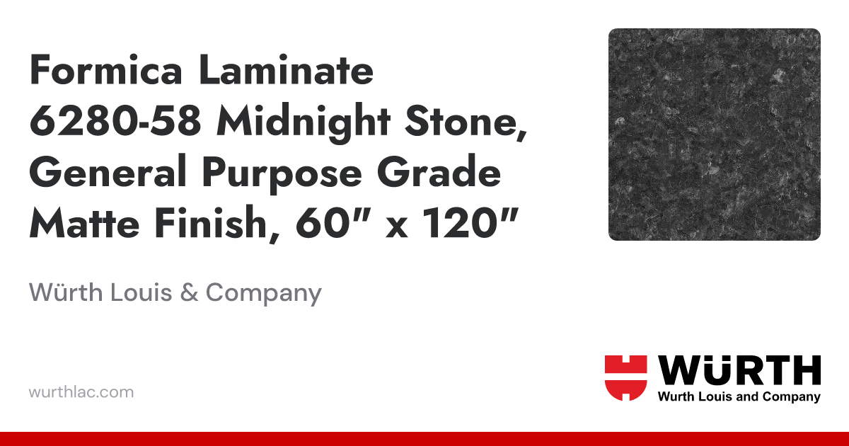 Formica Laminate 6280-58 Midnight Stone, General Purpose Grade Matte ...