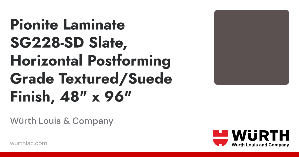 Pionite Laminate SG228-SD Slate, Horizontal Postforming Grade Textured ...