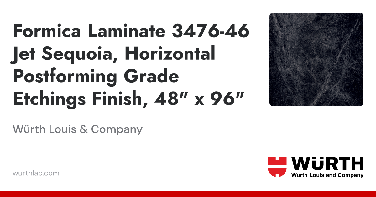 Formica Laminate 3476-46 Jet Sequoia, Horizontal Postforming Grade ...