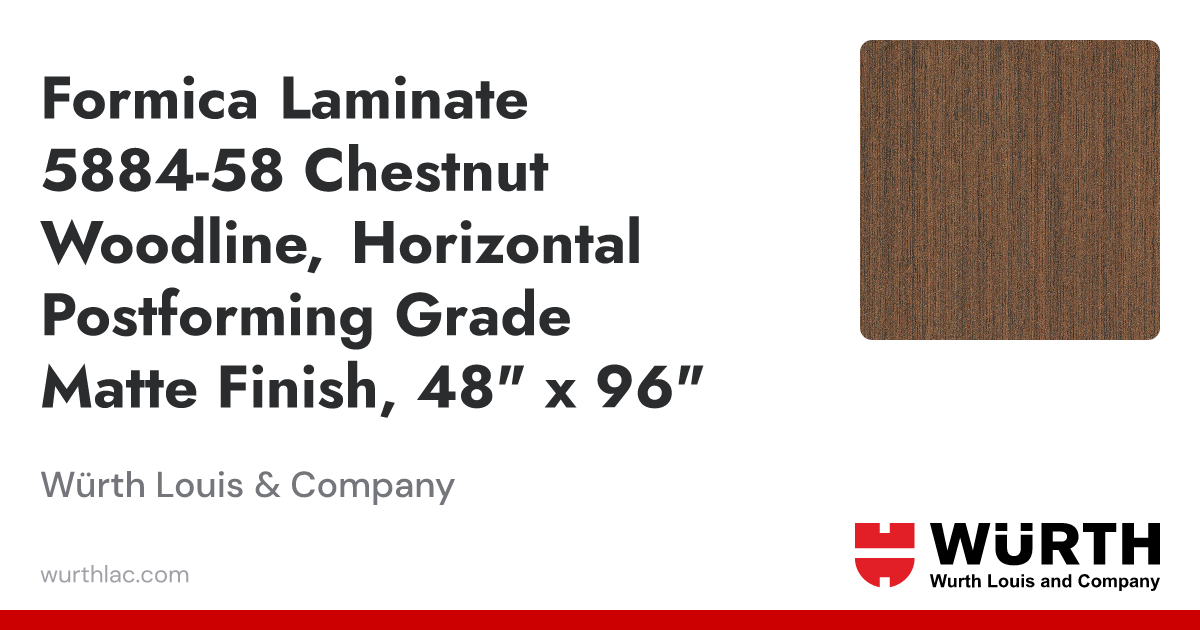 Formica Laminate 5884-58 Chestnut Woodline, Horizontal Postforming ...