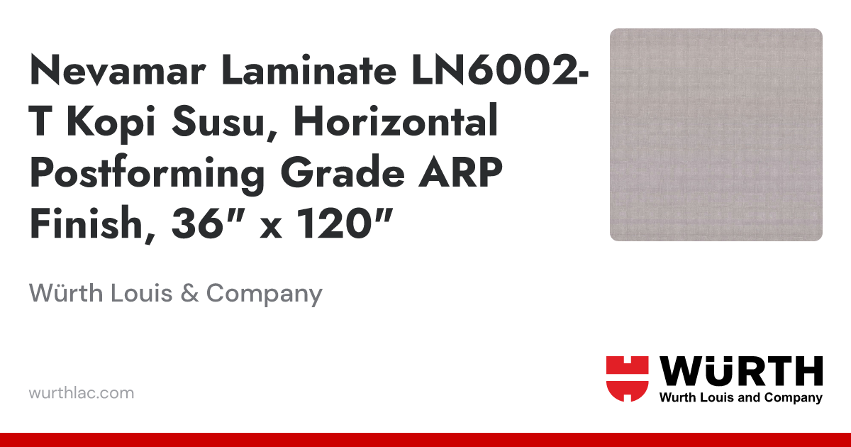 Nevamar Laminate LN6002-T Kopi Susu, Horizontal Postforming Grade ARP ...