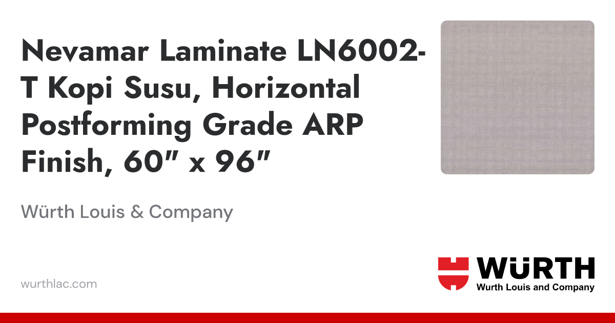 Nevamar Laminate LN6002-T Kopi Susu, Horizontal Postforming Grade ARP ...