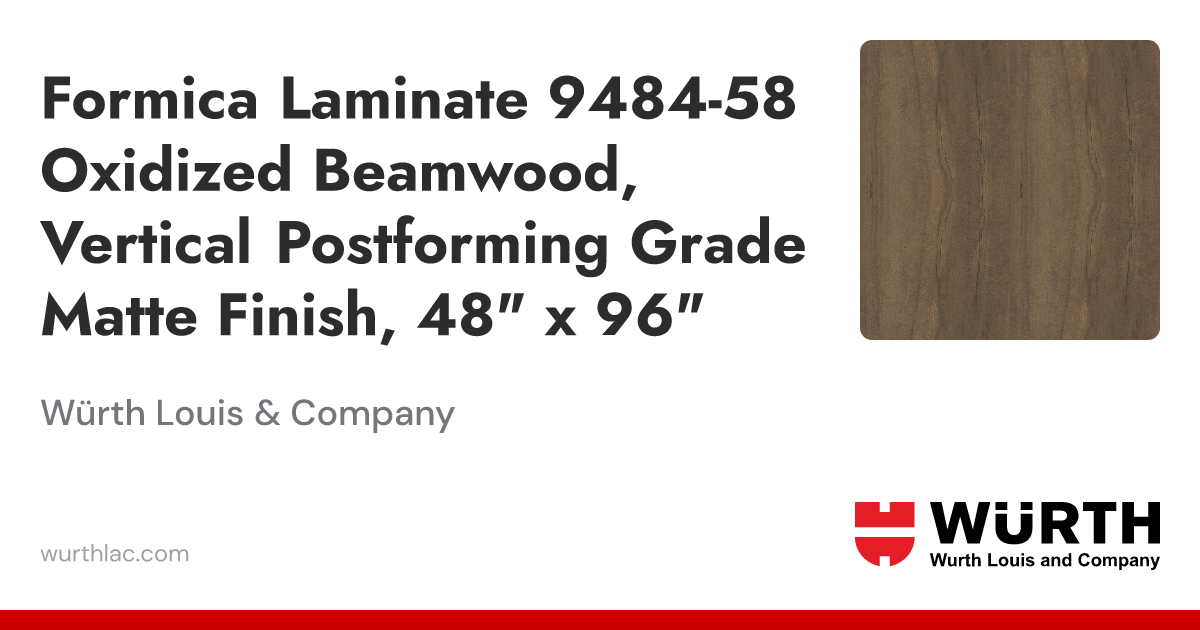 Formica Laminate 9484-58 Oxidized Beamwood, Vertical Postforming Grade ...