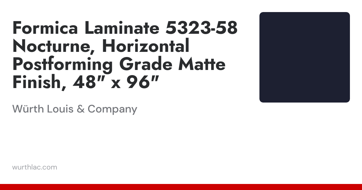 Formica Laminate 5323-58 Nocturne, Horizontal Postforming Grade Matte ...