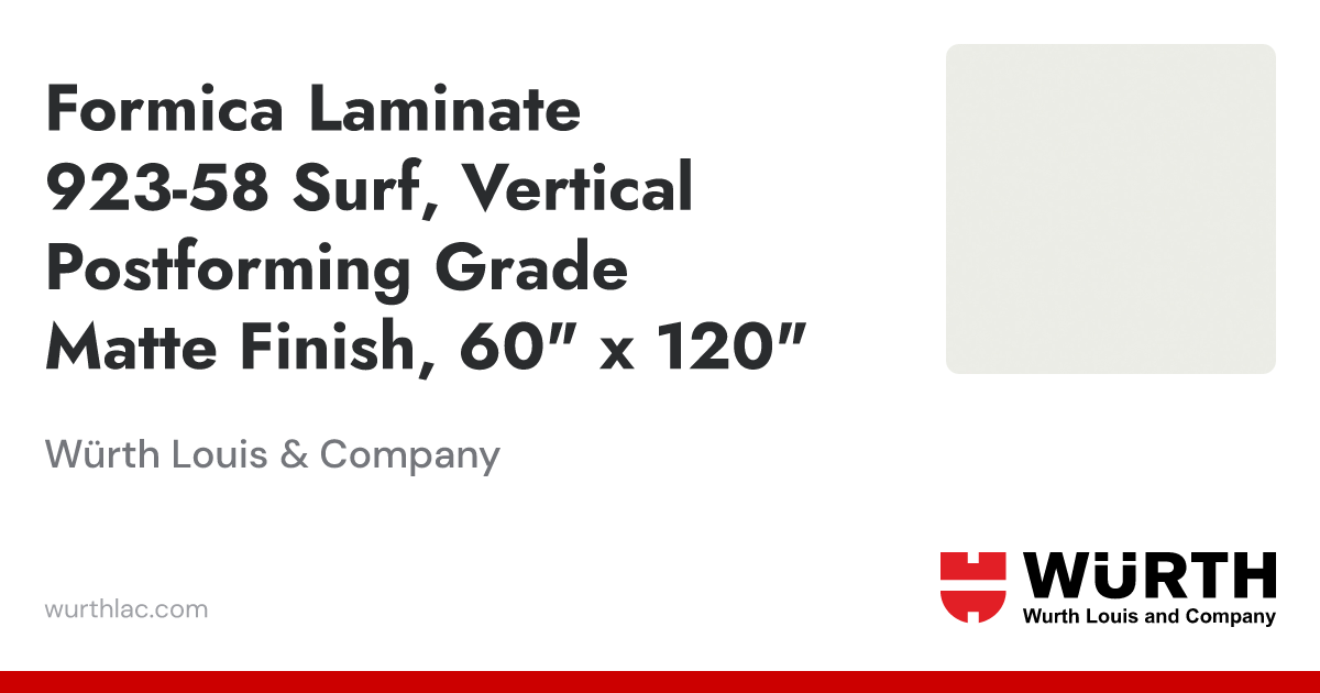 Formica Laminate 923-58 Surf, Vertical Postforming Grade Matte Finish ...