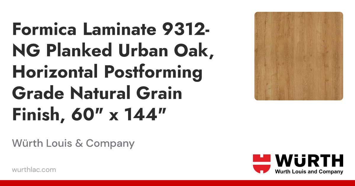 Formica Laminate 9312-NG Planked Urban Oak, Horizontal Postforming ...