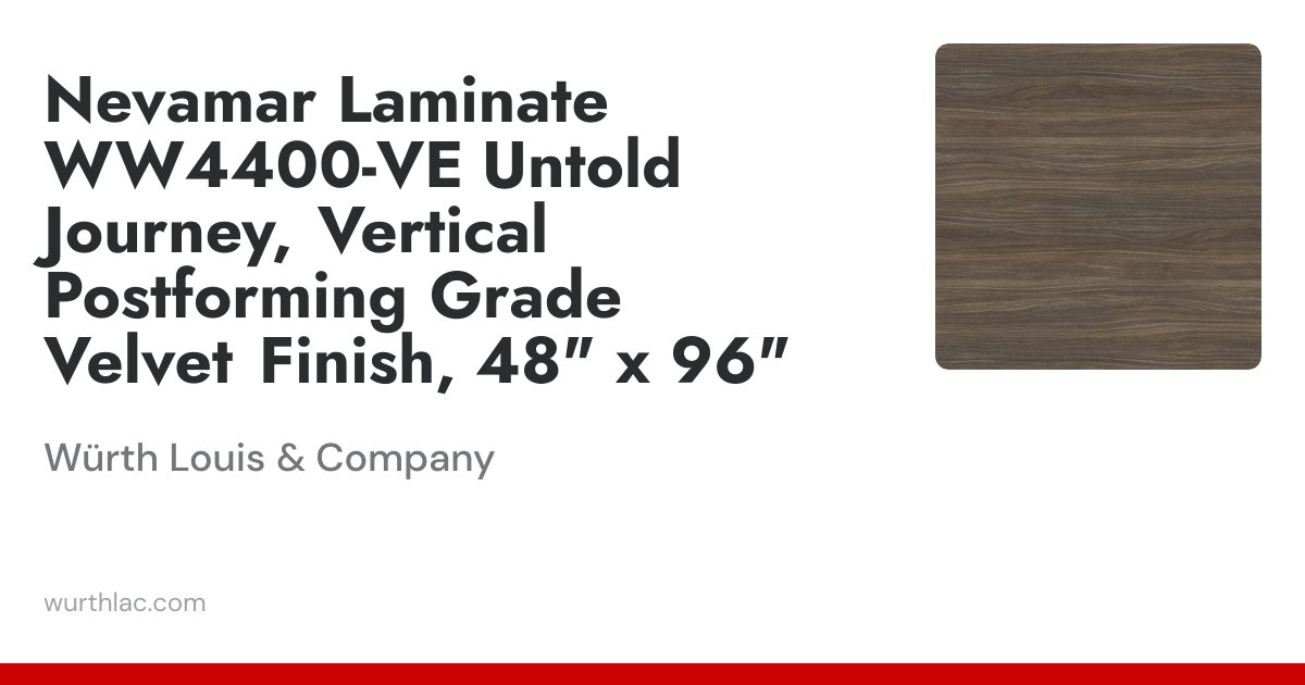 Nevamar Laminate WW4400-VE Untold Journey, Vertical Postforming Grade ...