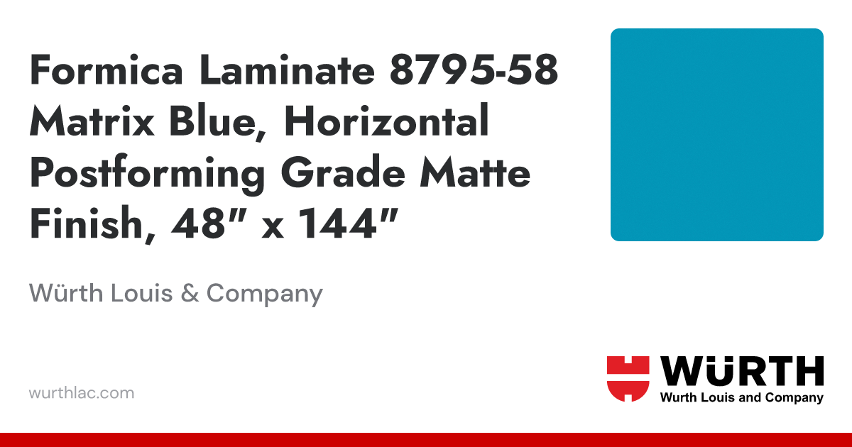 Formica Laminate 8795-58 Matrix Blue, Horizontal Postforming Grade ...