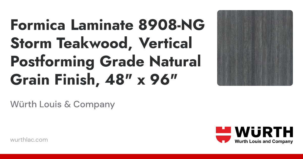 Formica Laminate 8908-NG Storm Teakwood, Vertical Postforming Grade ...