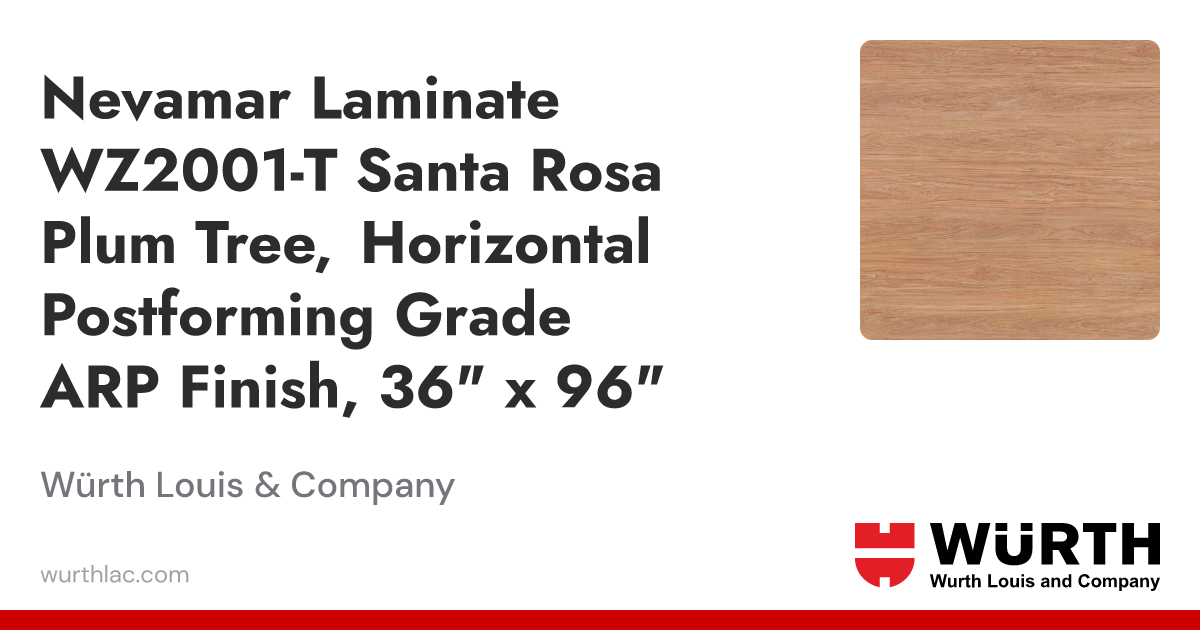Nevamar Laminate WZ2001-T Santa Rosa Plum Tree, Horizontal Postforming ...