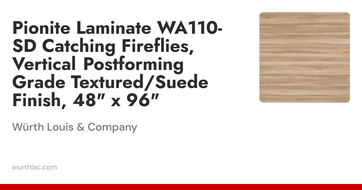 Pionite Laminate WA110-SD Catching Fireflies, Vertical Postforming ...