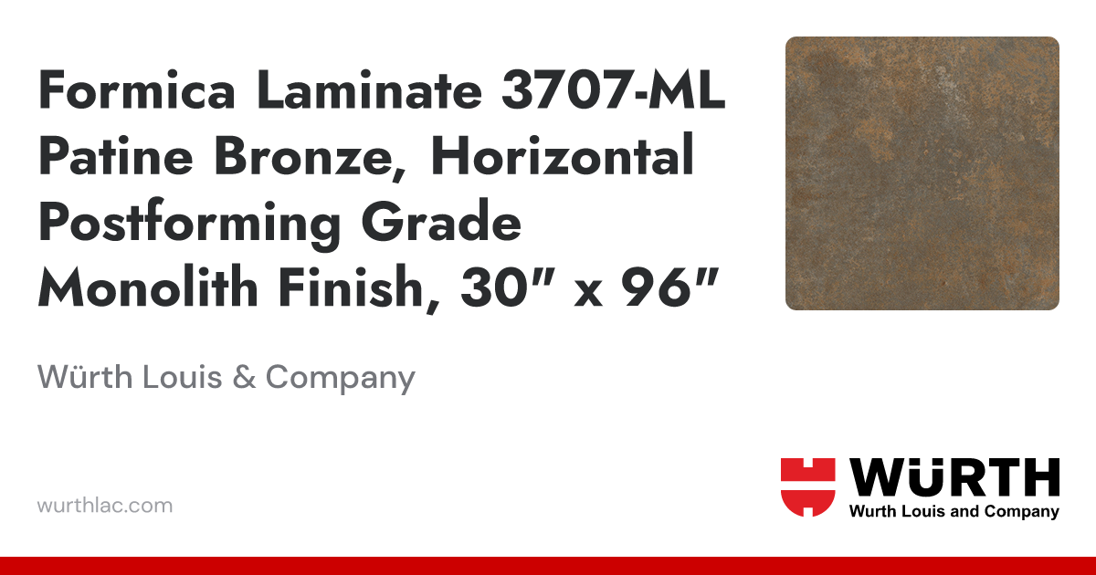 Formica Laminate 3707-ML Patine Bronze, Horizontal Postforming Grade ...