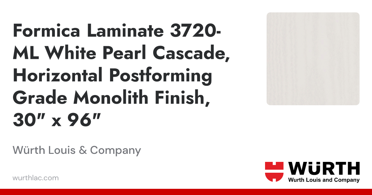 Formica Laminate 3720-ML White Pearl Cascade, Horizontal Postforming ...