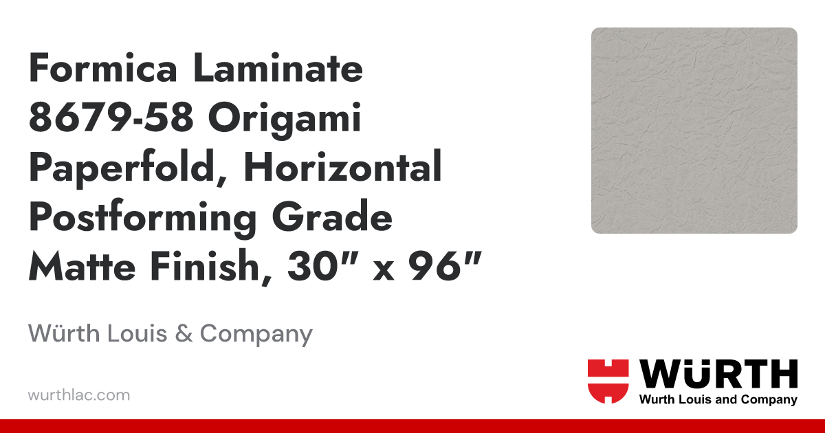 Formica Laminate 8679-58 Origami Paperfold, Horizontal Postforming ...