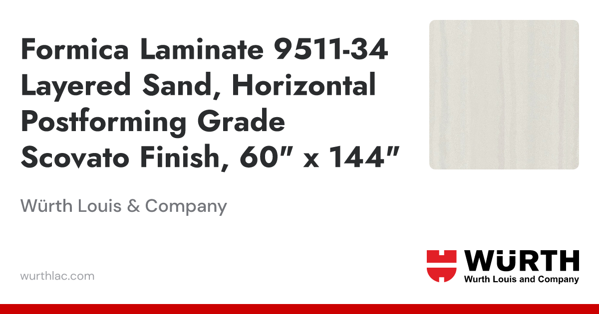 Formica Laminate 9511-34 Layered Sand, Horizontal Postforming Grade ...