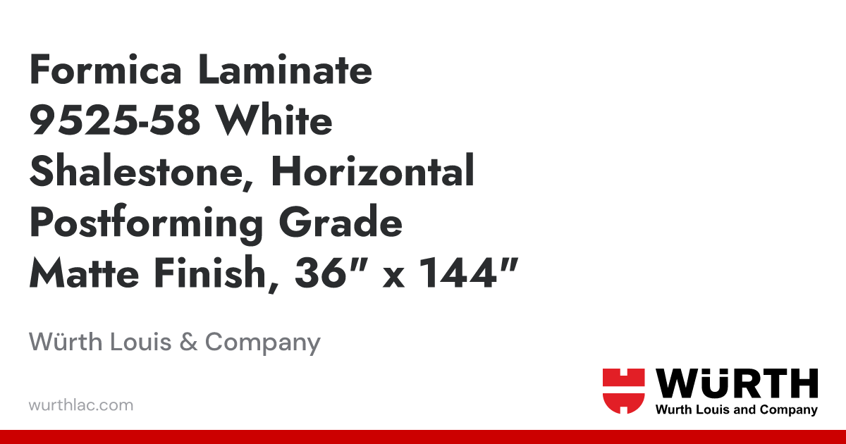 Formica Laminate 9525-58 White Shalestone, Horizontal Postforming Grade ...
