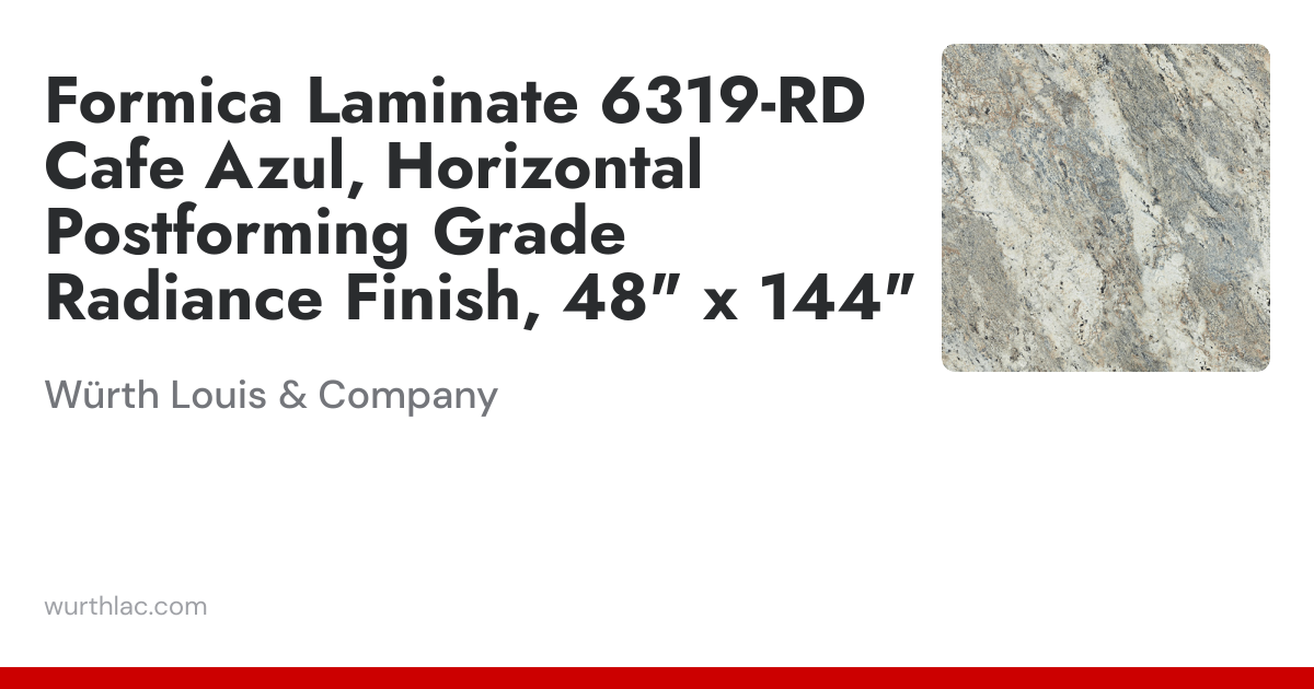 Formica Laminate 6319-RD Cafe Azul, Horizontal Postforming Grade ...