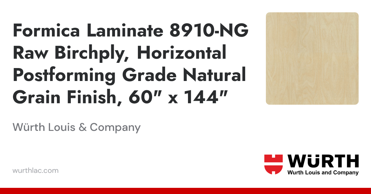 Formica Laminate 8910-NG Raw Birchply, Horizontal Postforming Grade ...