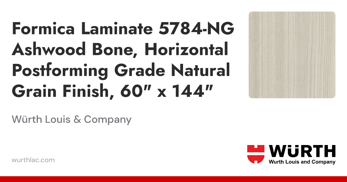Formica Laminate 5784-NG Ashwood Bone, Horizontal Postforming Grade ...
