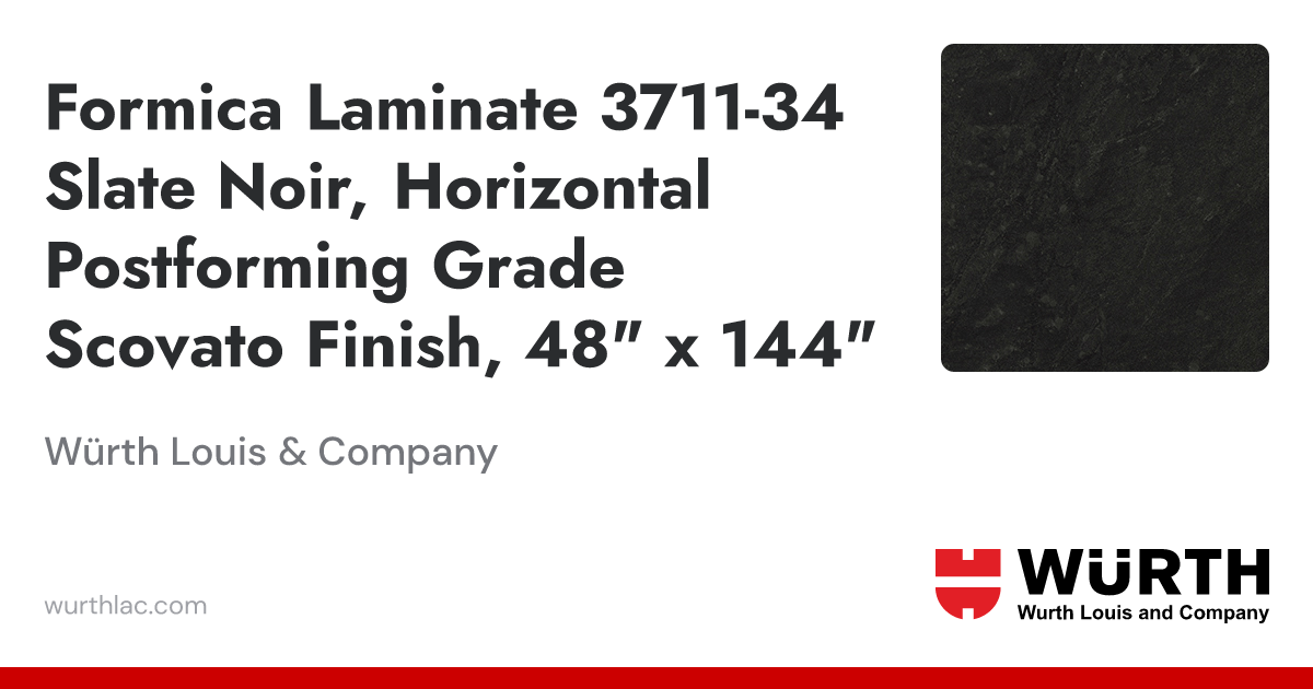 Formica Laminate 3711-34 Slate Noir, Horizontal Postforming Grade ...