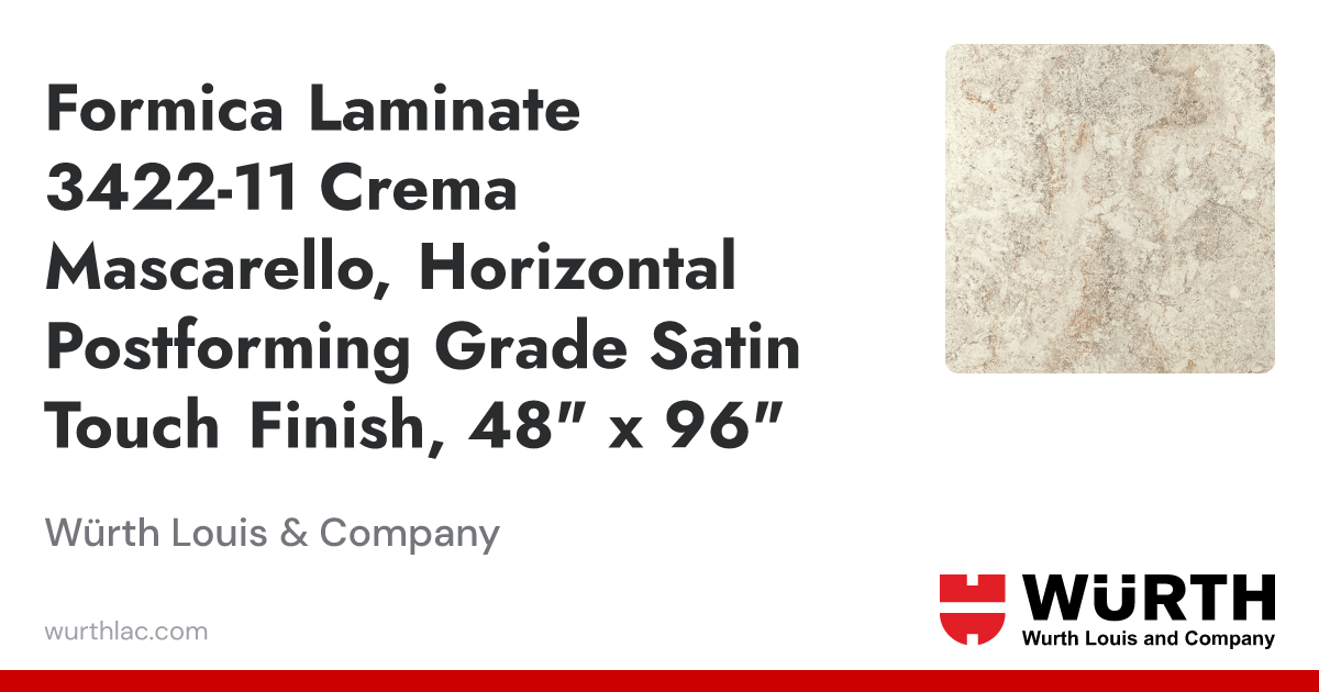Formica Laminate 3422-11 Crema Mascarello, Horizontal Postforming Grade ...