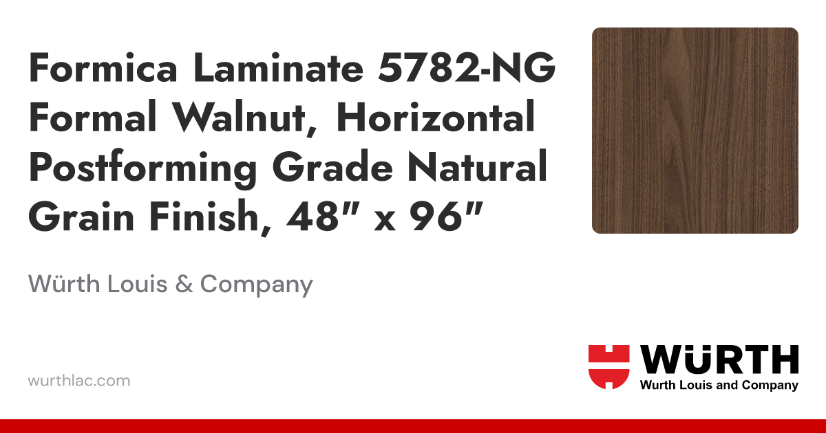 Formica Laminate 5782-NG Formal Walnut, Horizontal Postforming Grade ...
