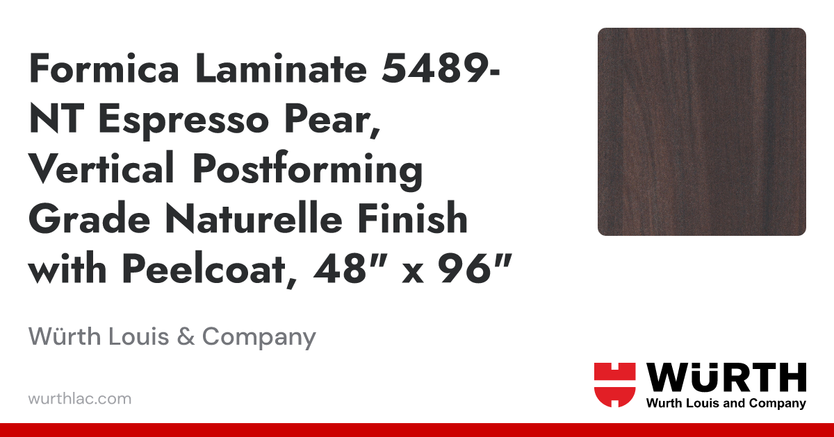 Formica Laminate 5489-NT Espresso Pear, Vertical Postforming Grade ...