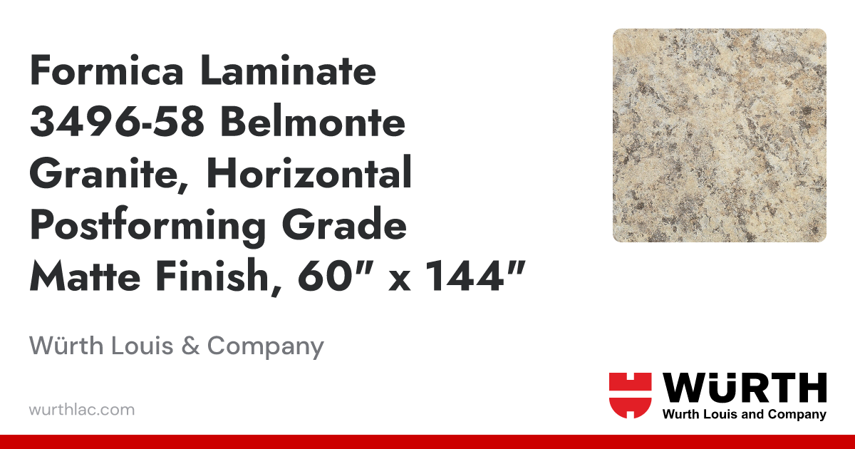 Formica Laminate 3496-58 Belmonte Granite, Horizontal Postforming Grade ...