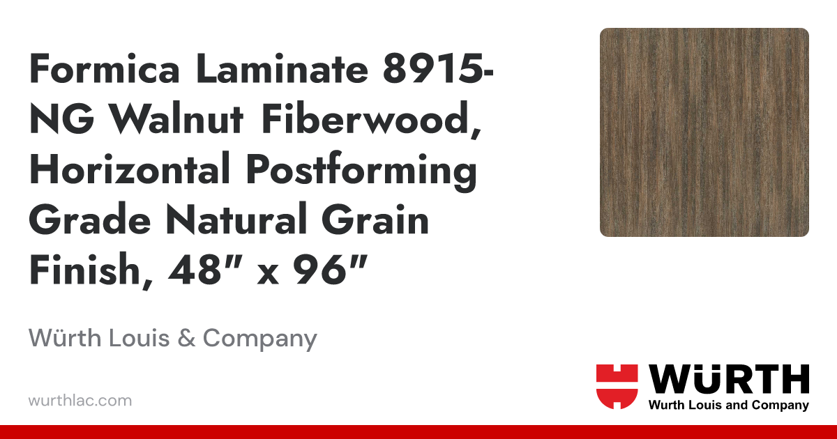 Formica Laminate 8915-NG Walnut Fiberwood, Horizontal Postforming Grade ...