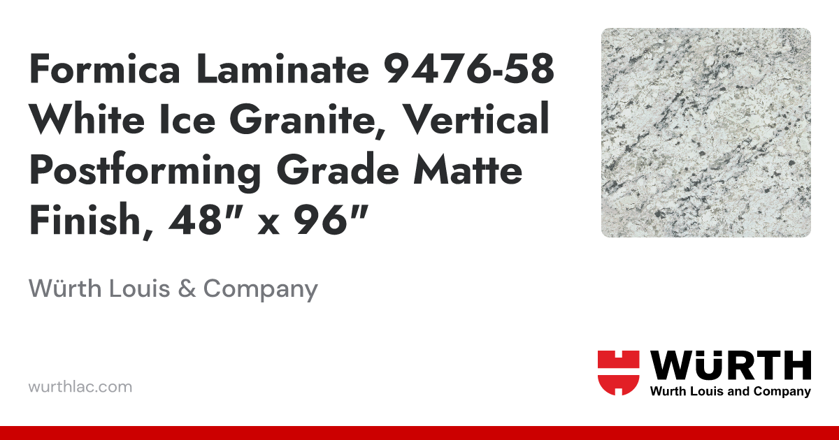 Formica Laminate 9476-58 White Ice Granite, Vertical Postforming Grade ...