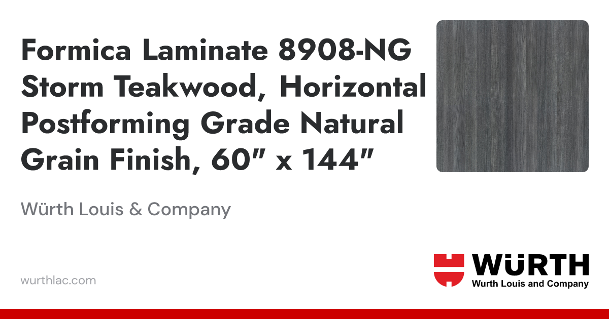 Formica Laminate 8908-NG Storm Teakwood, Horizontal Postforming Grade ...