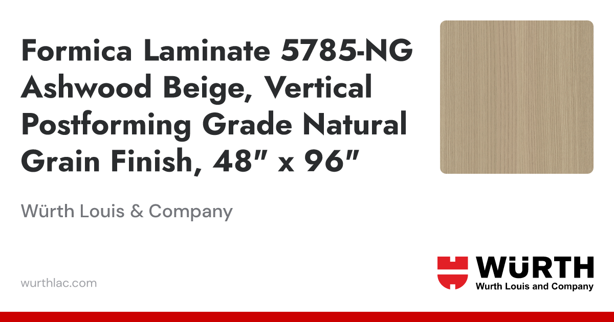 Formica Laminate 5785-NG Ashwood Beige, Vertical Postforming Grade ...