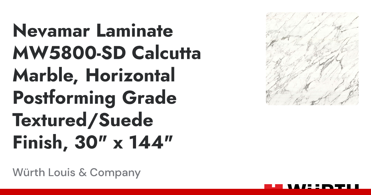Nevamar Laminate MW5800-SD Calcutta Marble, Horizontal Postforming ...