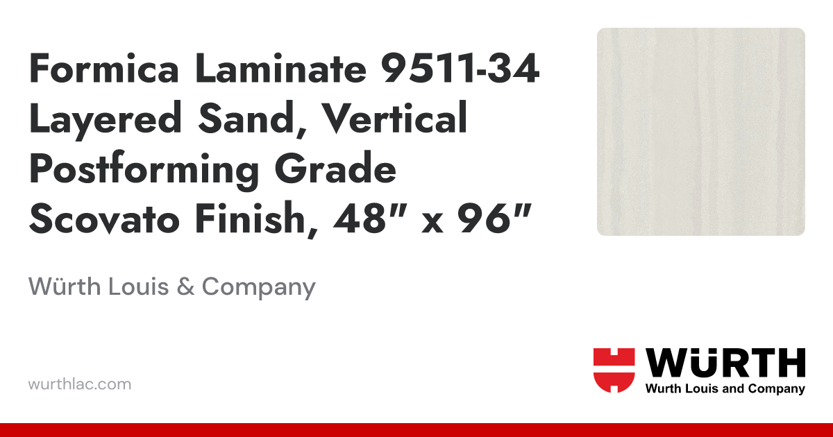 Formica Laminate 9511-34 Layered Sand, Vertical Postforming Grade ...