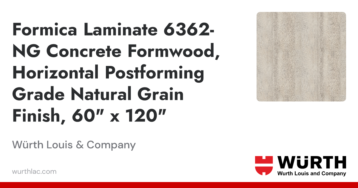 Formica Laminate 6362-NG Concrete Formwood, Horizontal Postforming ...