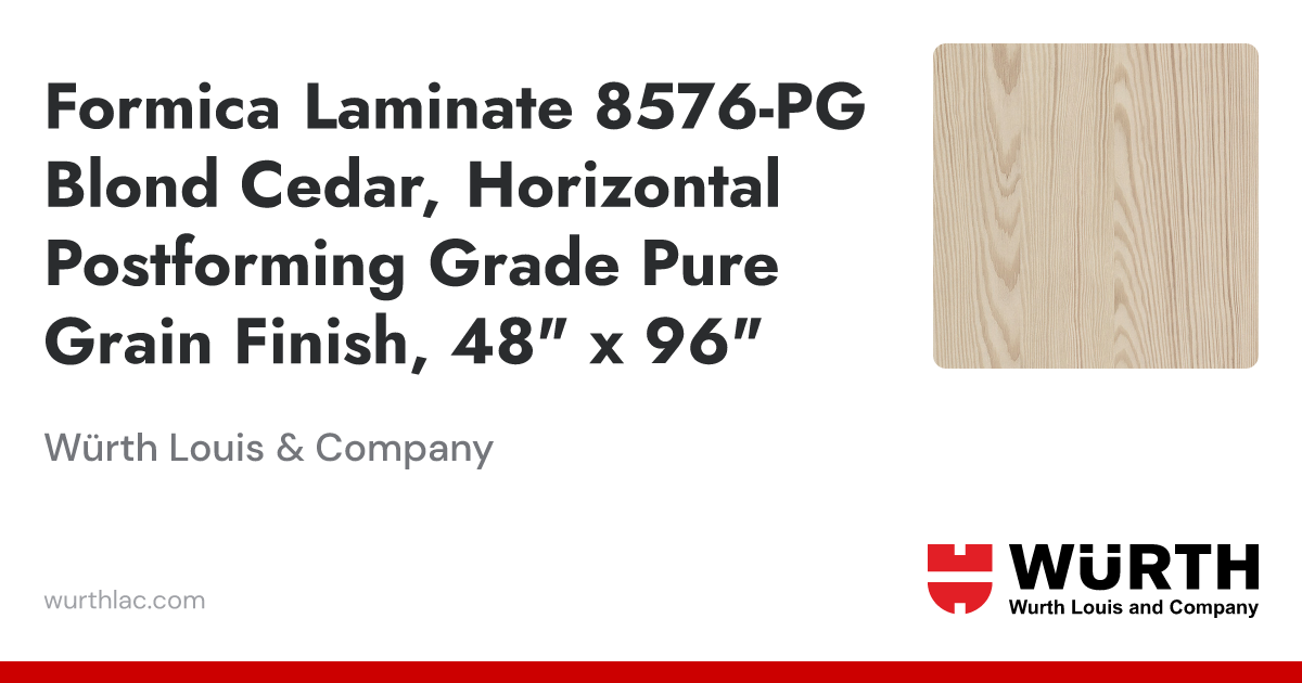 Formica Laminate 8576-PG Blond Cedar, Horizontal Postforming Grade Pure ...