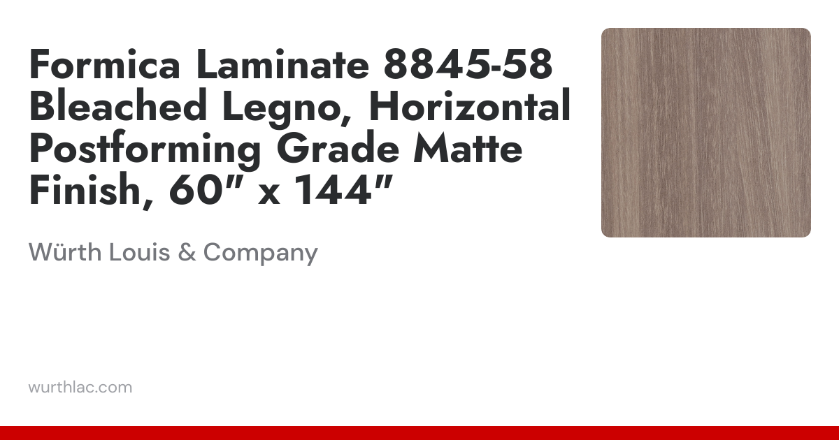 Formica Laminate 8845-58 Bleached Legno, Horizontal Postforming Grade ...